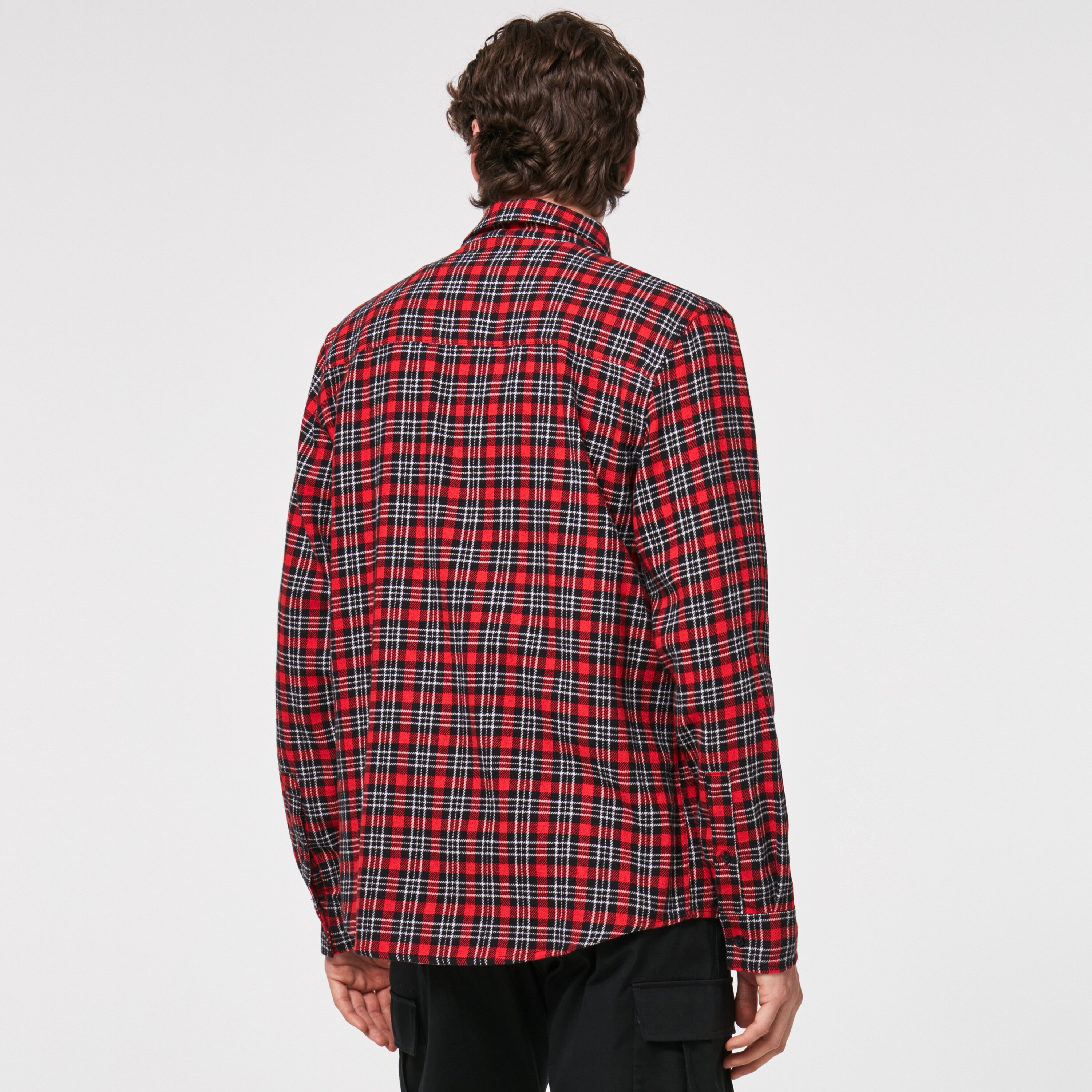 Oakley Podium Plaid Ls Flannel - Red/Black Check - FOA402573-9B6 ...