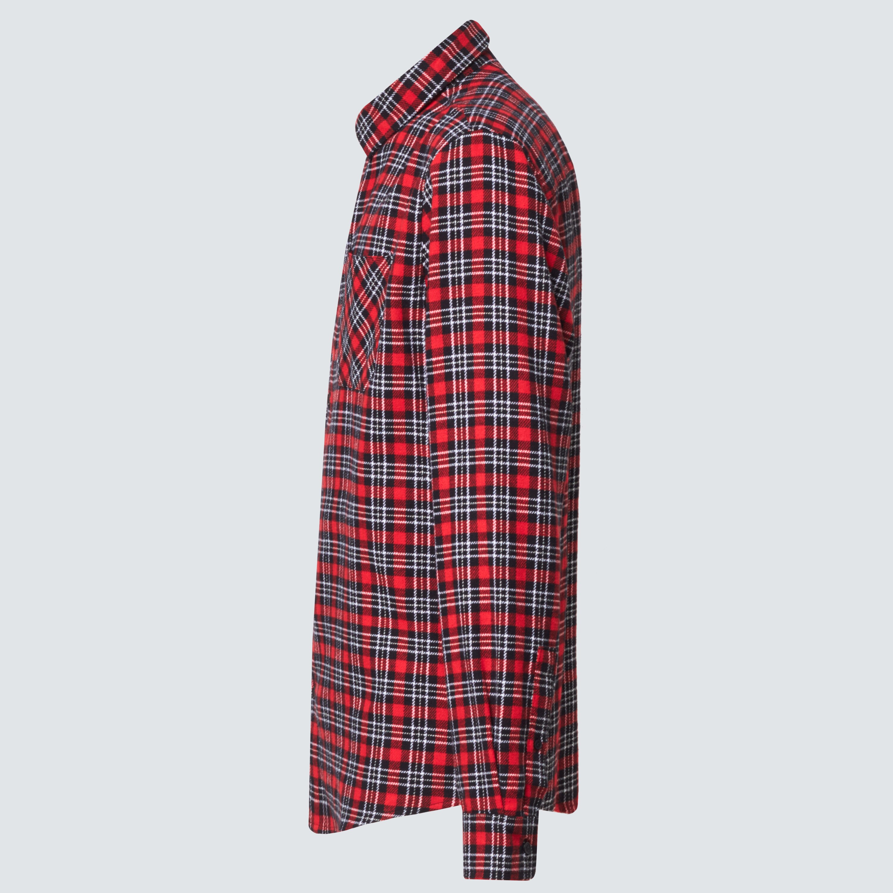 Oakley Podium Plaid Ls Flannel - Red/Black Check - FOA402573-9B6 ...