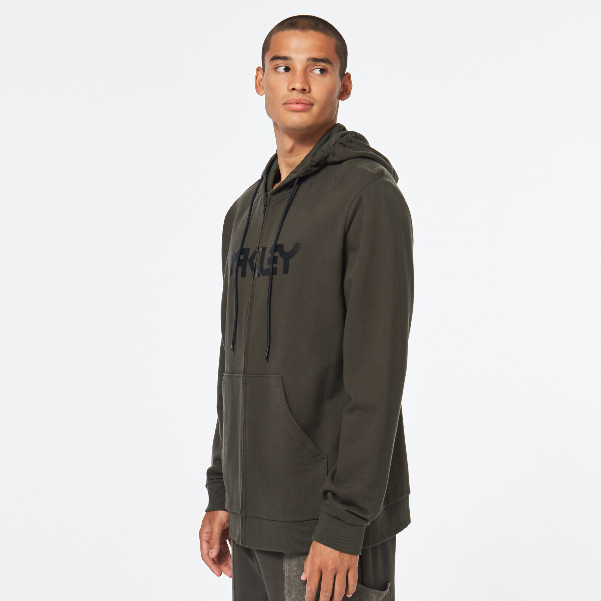 Oakley Teddy Full Zip Hoddie - New Dark Brush/Black | Oakley US Store