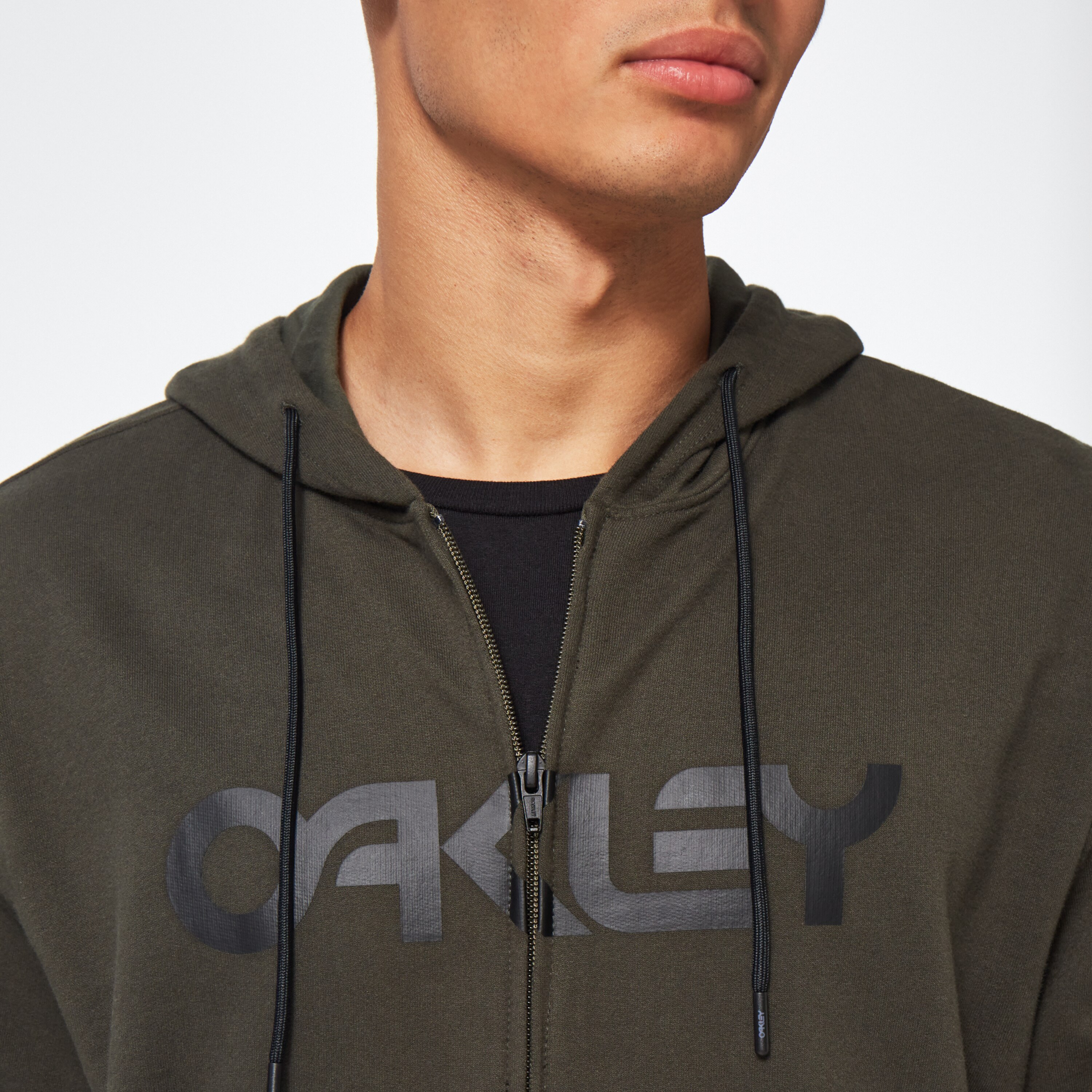 Oakley Teddy Full Zip Hoddie - New Dark Brush/Black | Oakley US Store