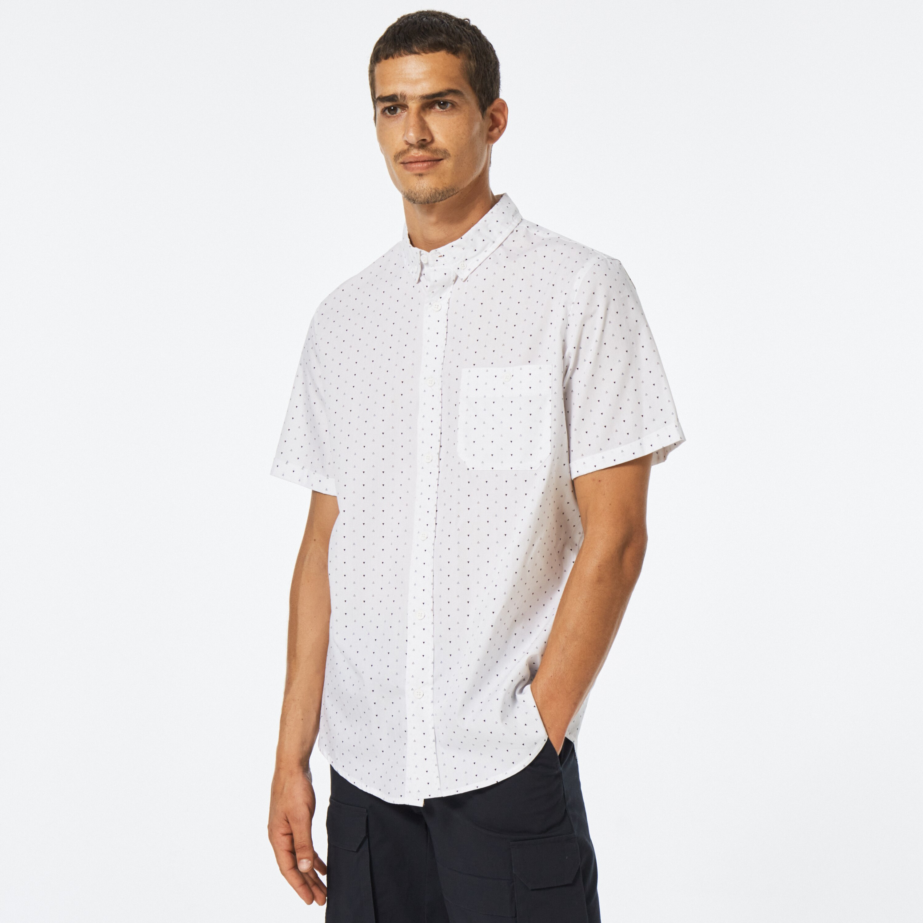 Oakley Kinney Button Down SS - White | Oakley LU Store