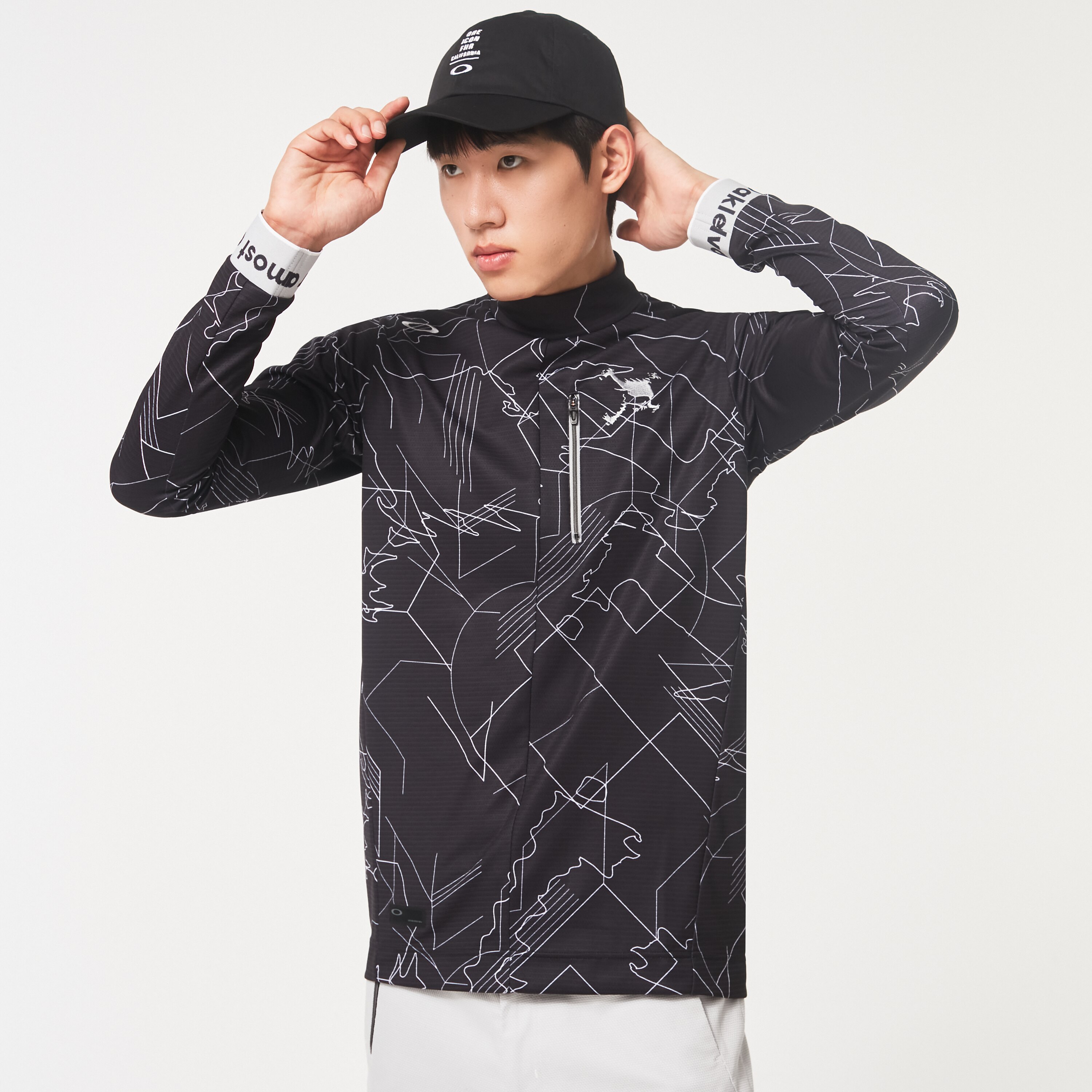 Oakley Skull Vector Ls Mock Shirt - Black Print | Oakley JP Store
