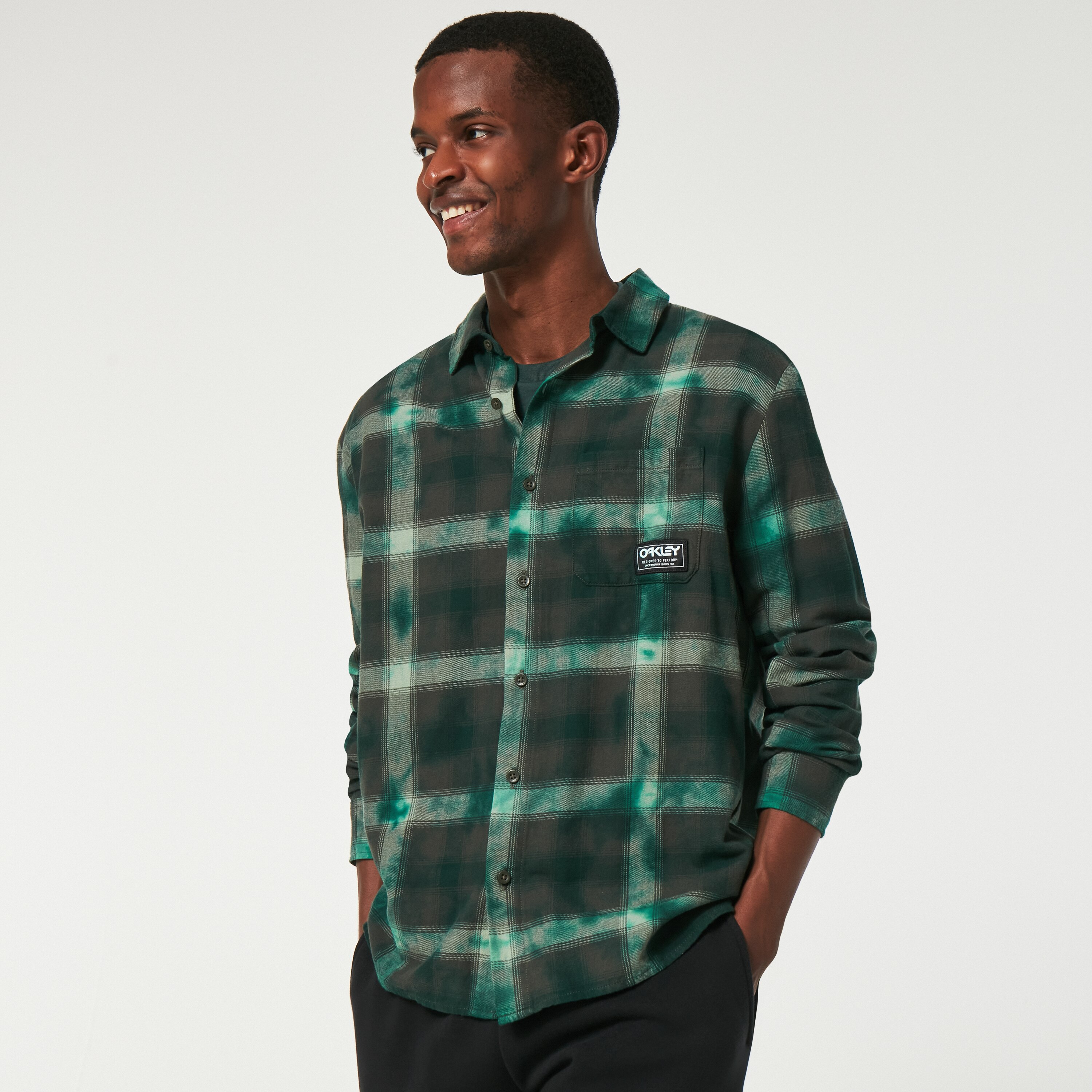 Oakley Cabin Plaid Flannel - Green Check | Oakley PL Store