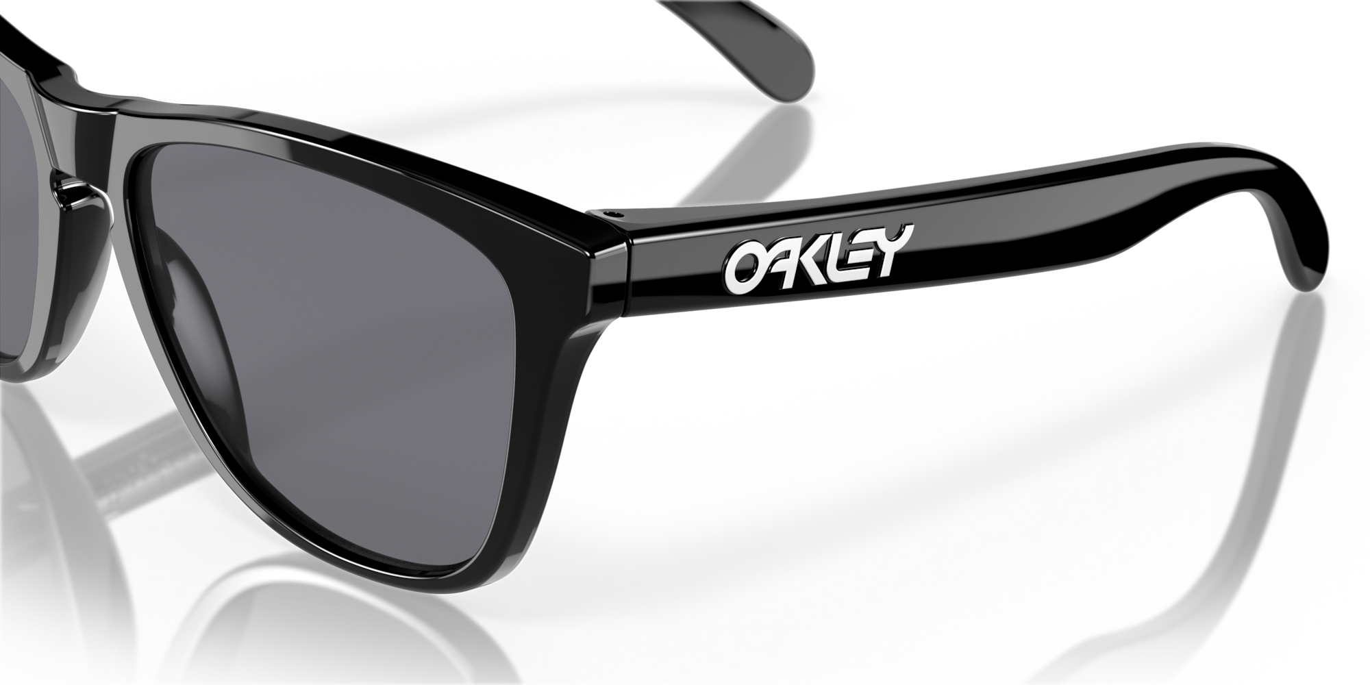 Frogskins™ Grey Lenses, Polished Black Frame Sunglasses | Oakley ...