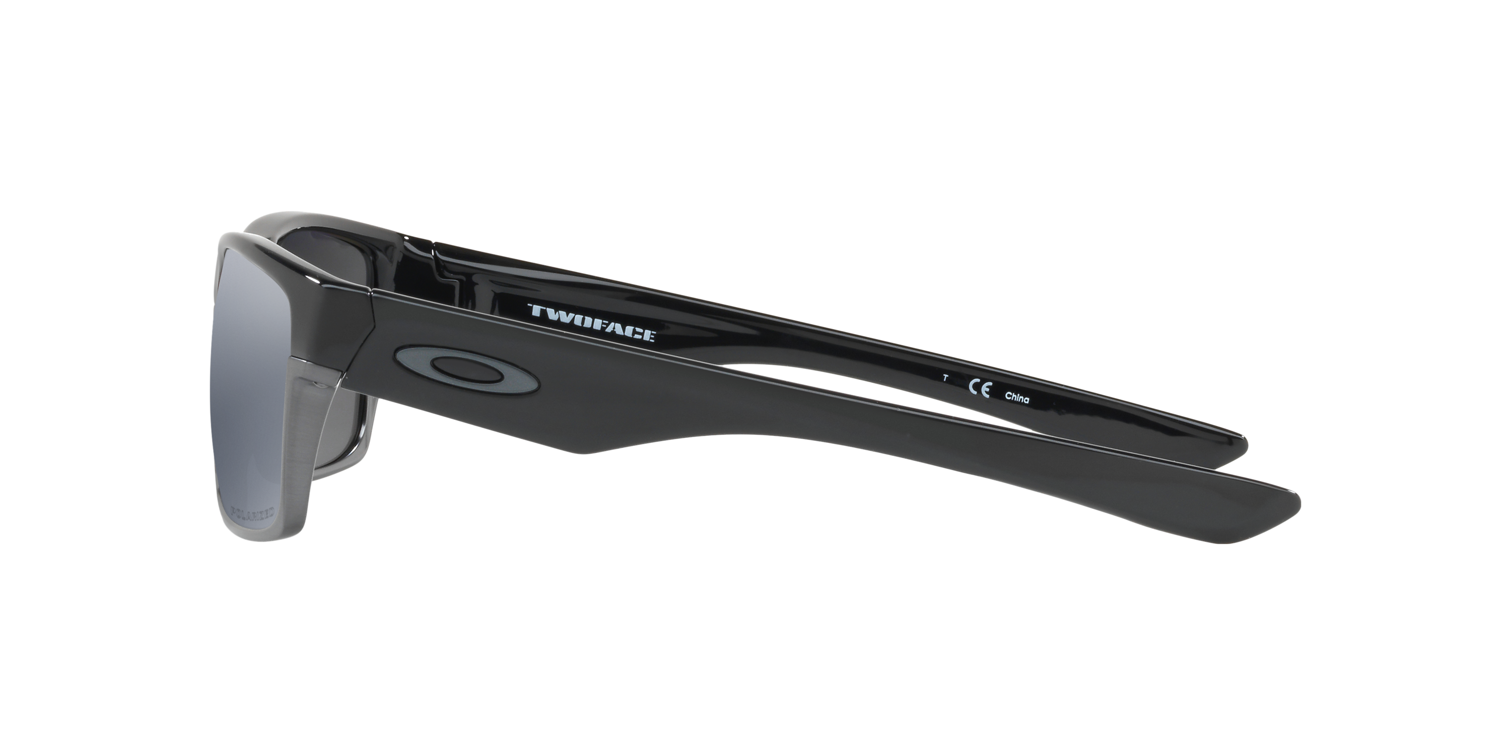 TwoFace™ Black Iridium Polarized Lenses, Polished Black Frame ...