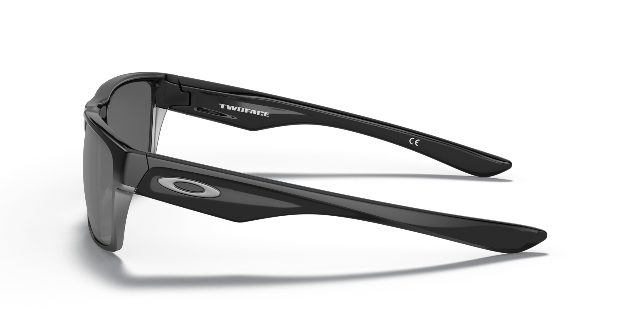 TwoFace™ (Low Bridge Fit) Black Iridium Polarized Lenses, Polished ...