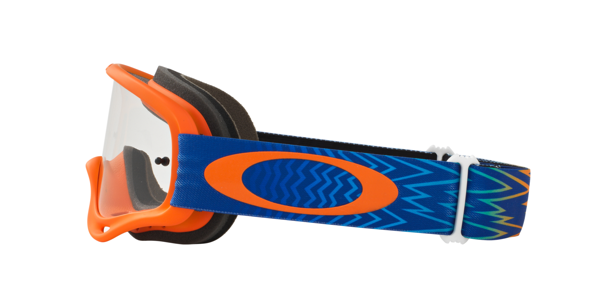 Oakley O-Frame® MX Goggles - Shockwave Orange Blue - Clear - OO7029-25 ...