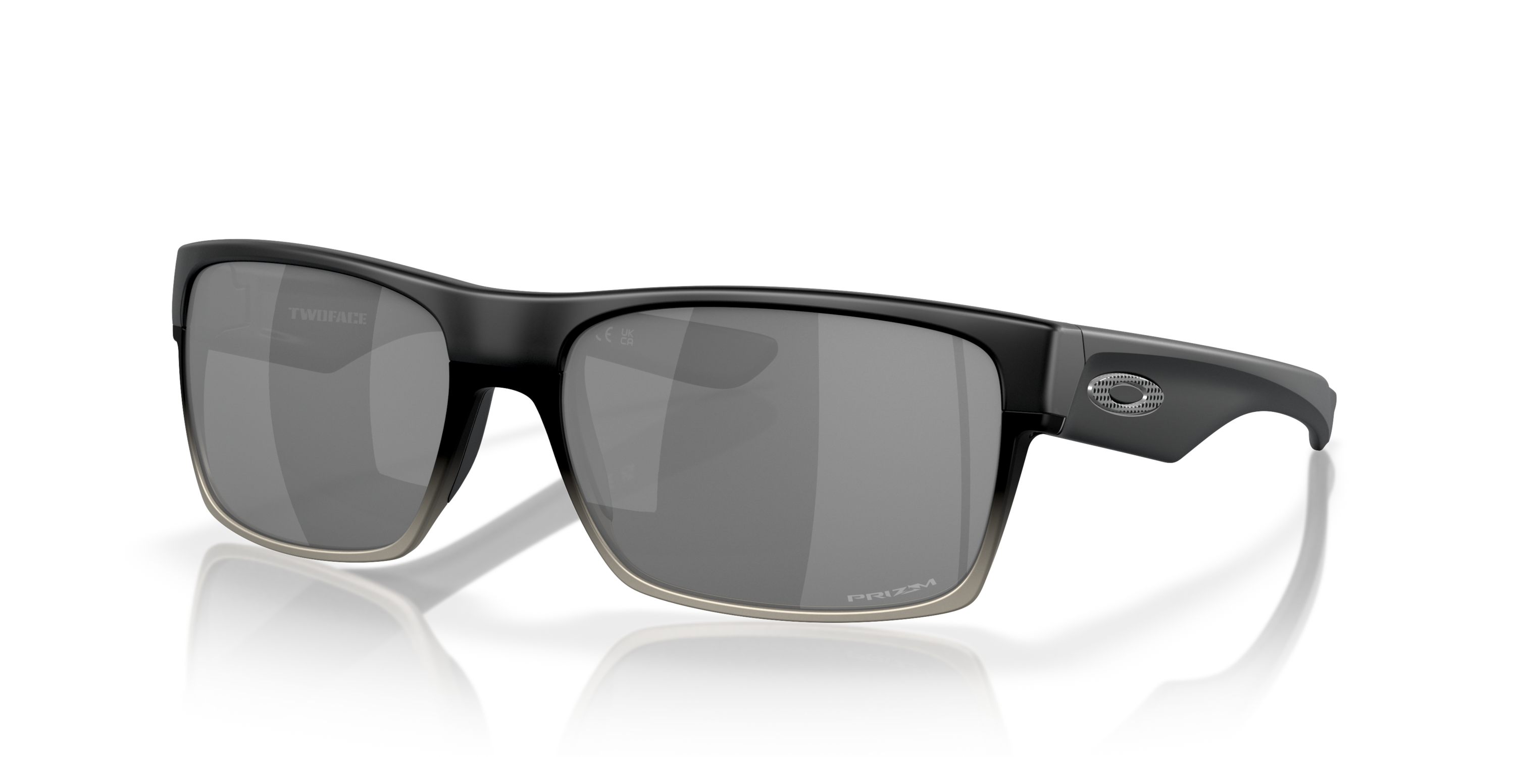 TwoFace™ Chrome Iridium Lenses, Matte Black Frame Sunglasses | Oakley® US
