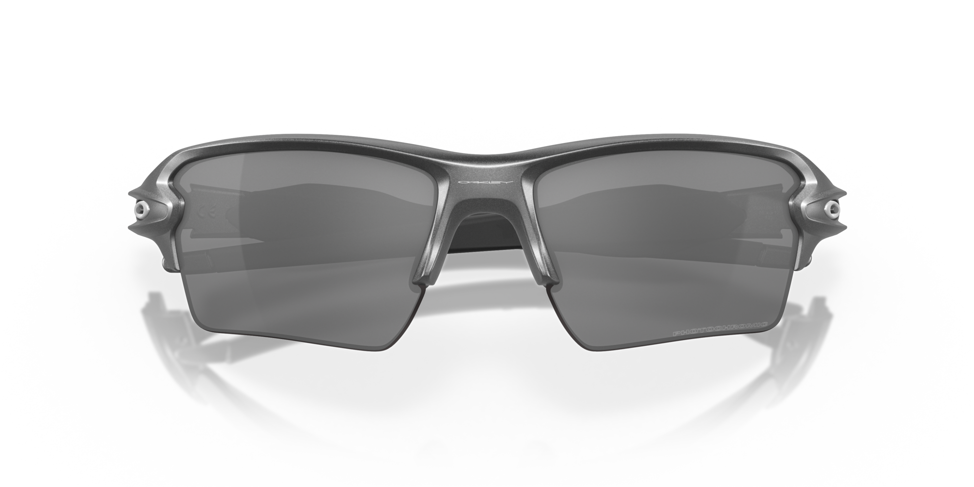 Flak® 2.0 XL Clear to Black Iridium Photochromic Lenses, Steel Frame ...