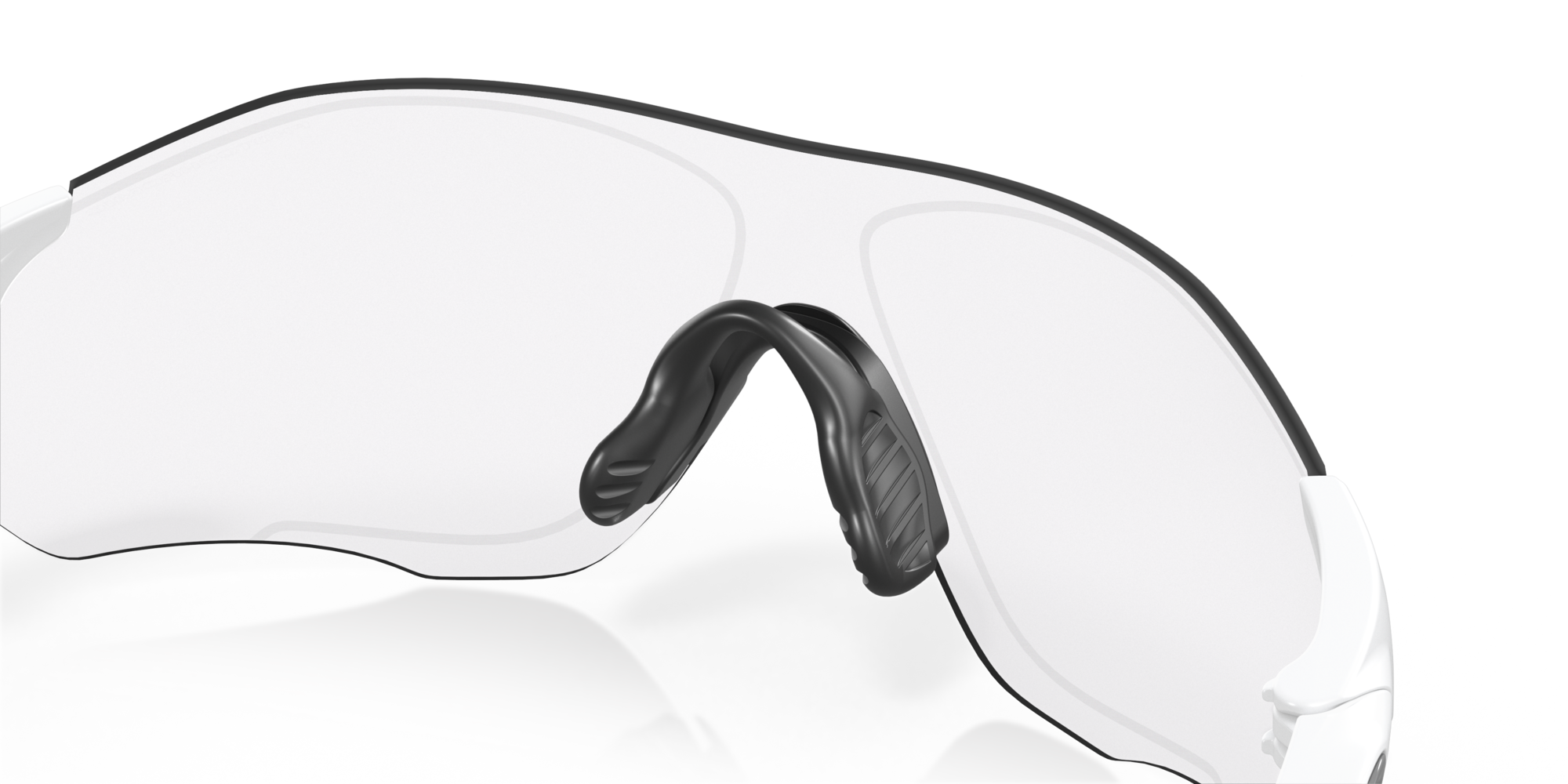 EVZero™ Path® (Low Bridge Fit) Clear to Black Iridium Photochromic Lenses, Matte White Frame ...