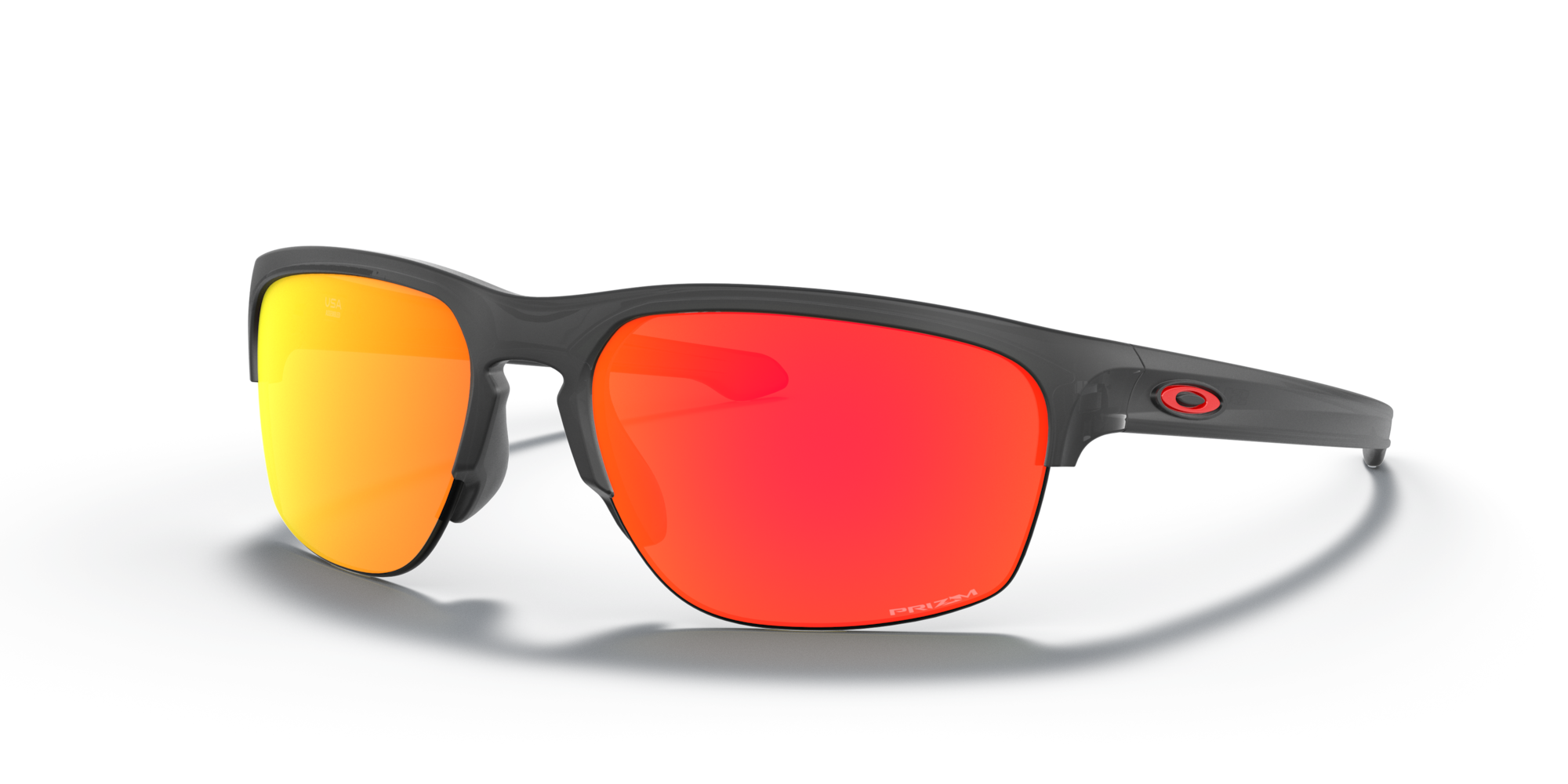 Sliver™ Edge Prizm Ruby Lenses, Matte Black Ink Frame Sunglasses ...