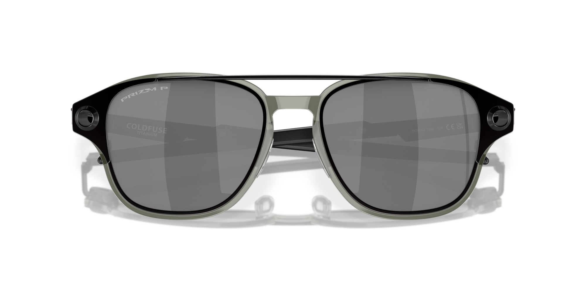 Coldfuse™ Prizm Black Polarized Lenses, Polished Black Frame Sunglasses ...