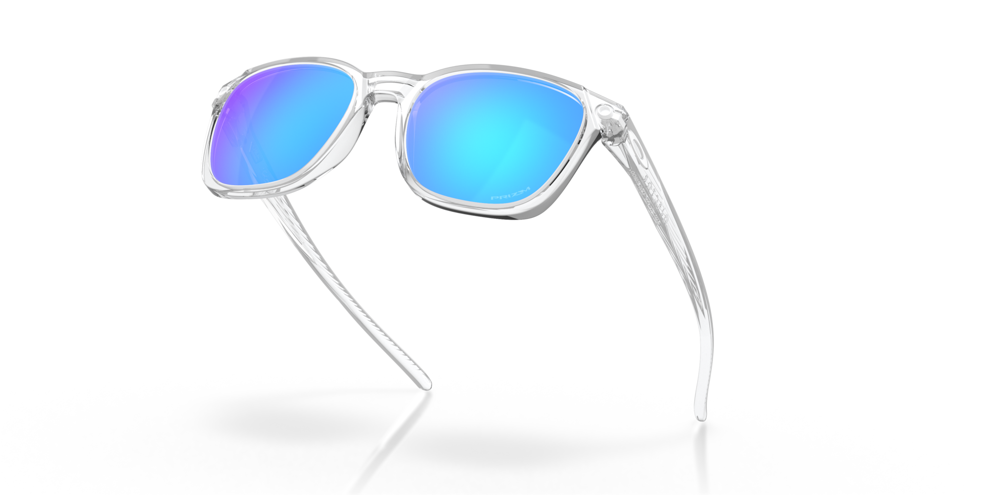 Ojector Prizm Sapphire Lenses, Polished Clear Frame Sunglasses | Oakley ...