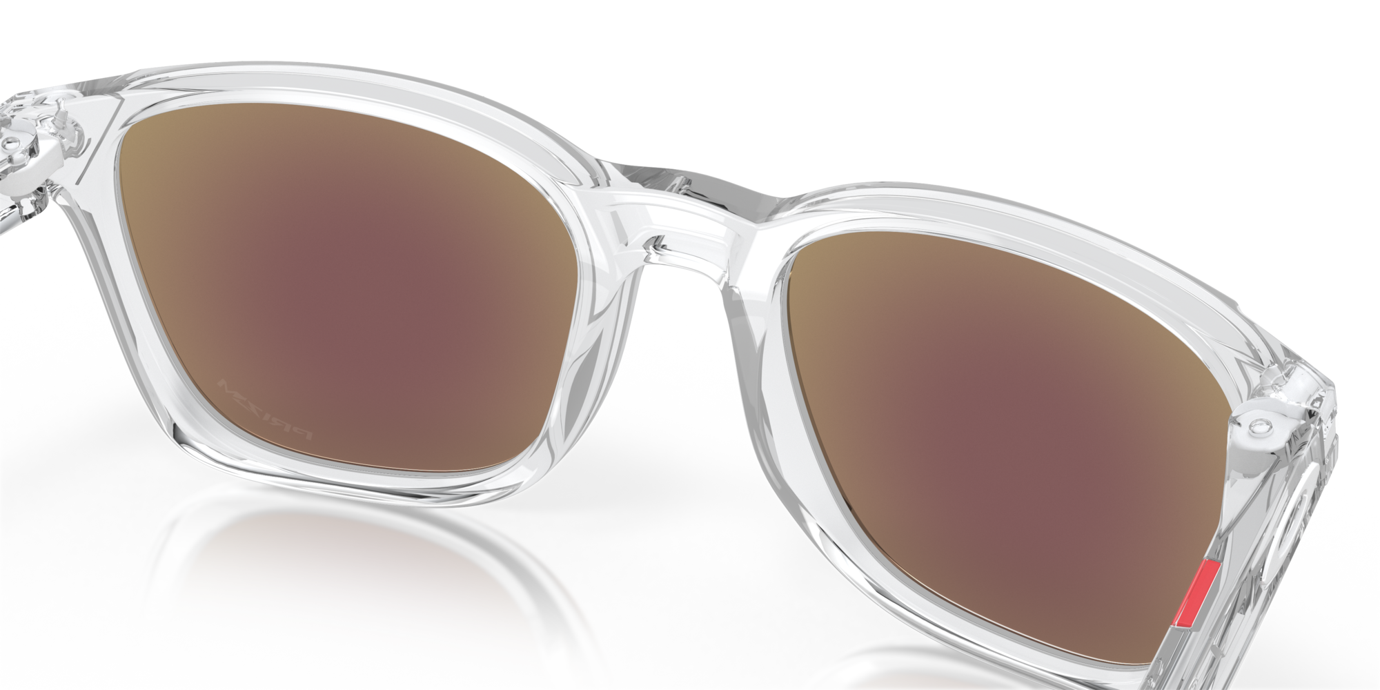 Ojector Prizm Sapphire Lenses, Polished Clear Frame Sunglasses | Oakley ...