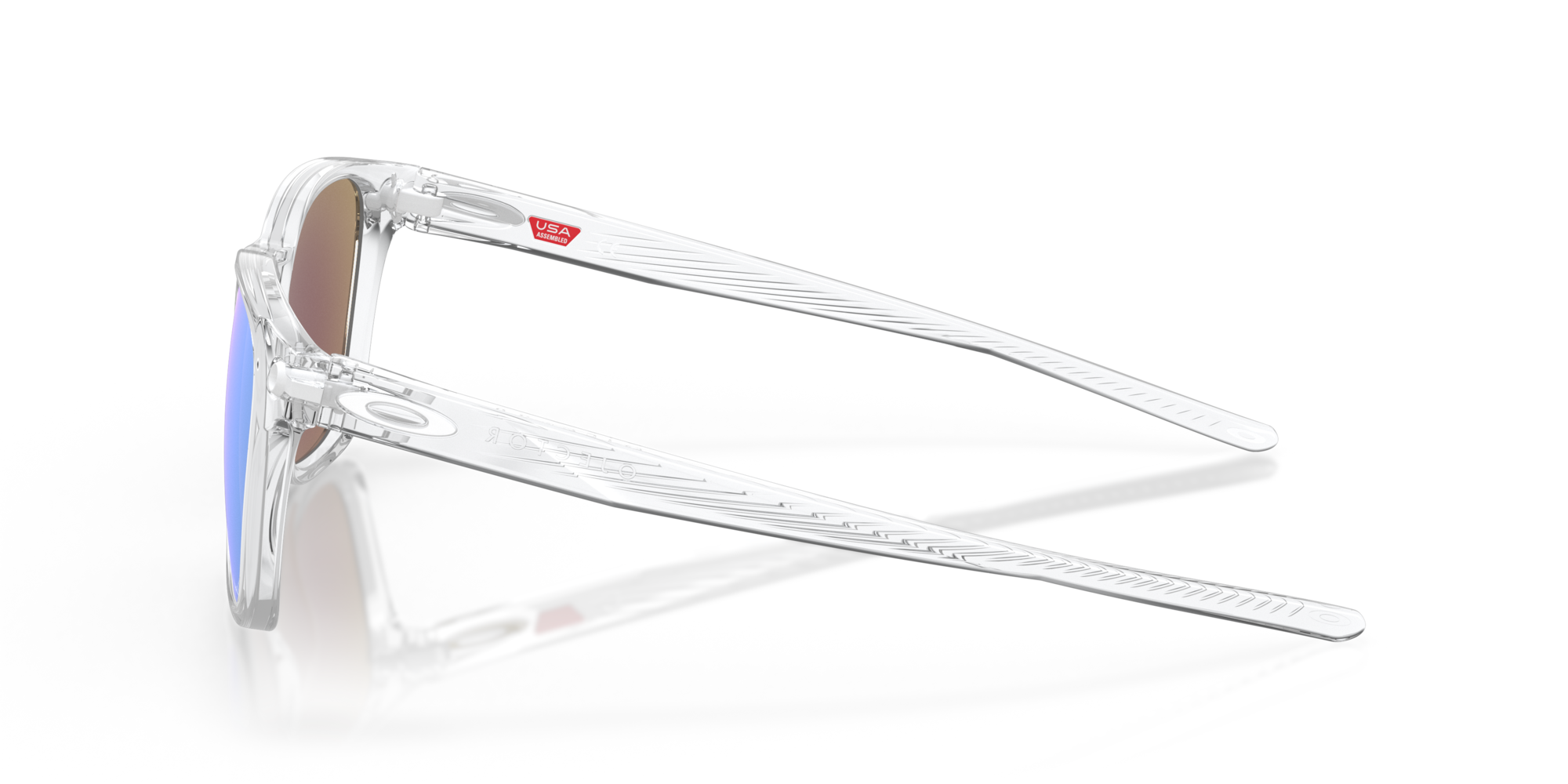 Ojector Prizm Sapphire Lenses, Polished Clear Frame Sunglasses | Oakley ...