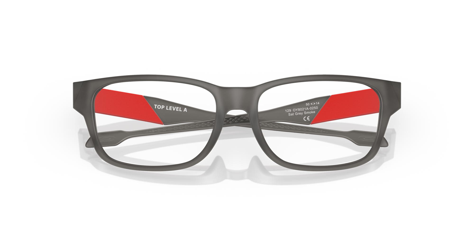 Top Level (Youth Fit) (Low Bridge Fit) Satin Grey Smoke Eyeglasses ...