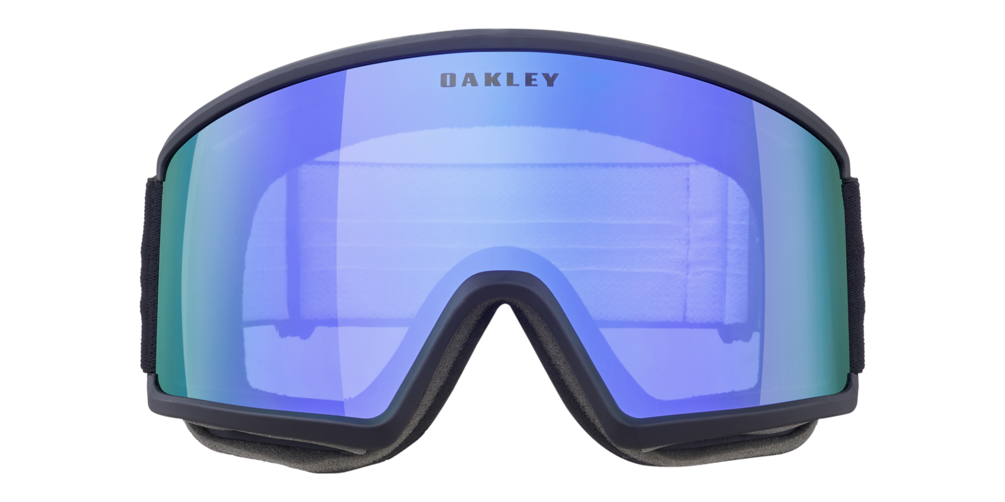 Oakley Target Line L Snow Goggles - Matte Black - Violet Iridium ...