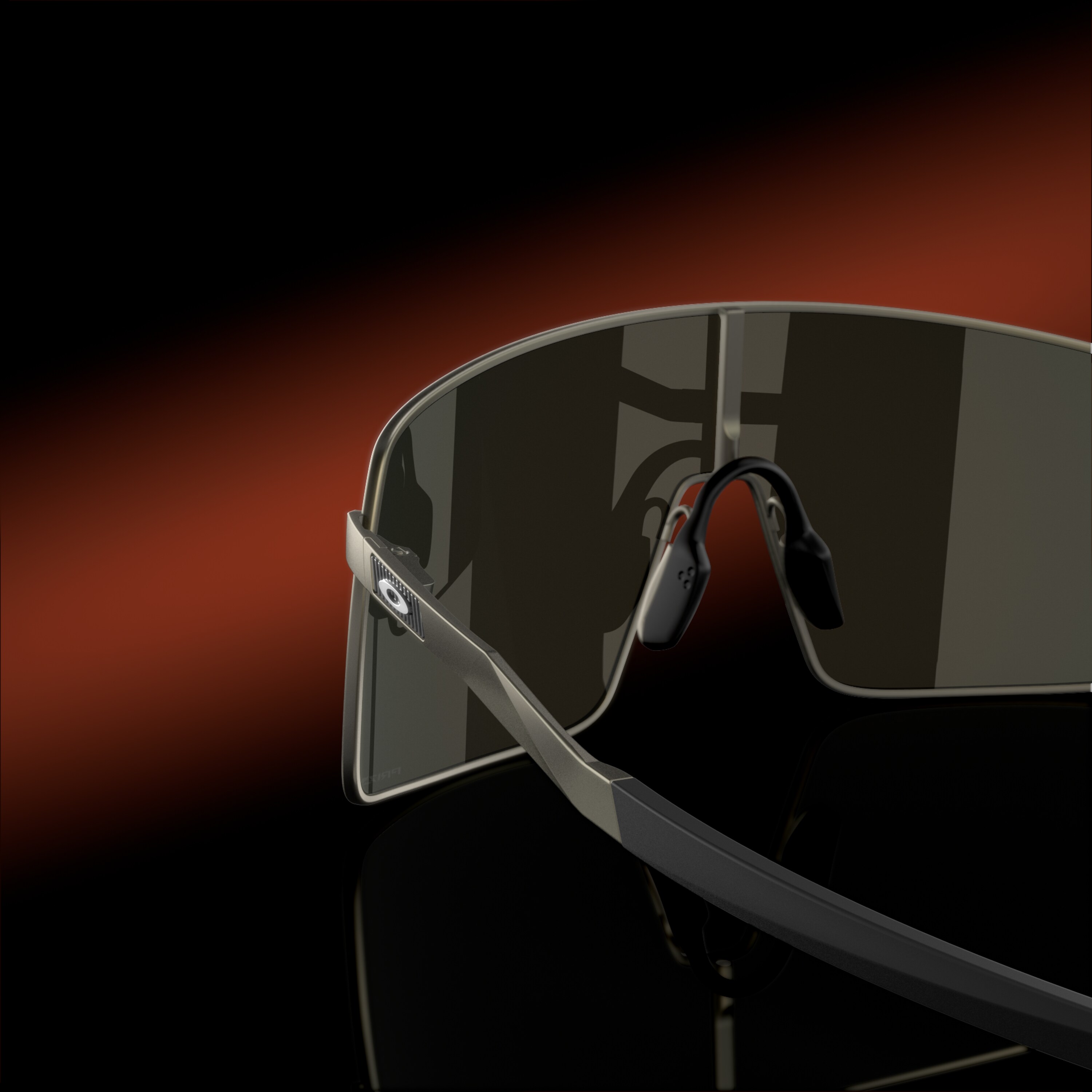 Sutro TI Prizm Ruby Lenses, Satin Carbon Frame Sunglasses | Oakley® BE
