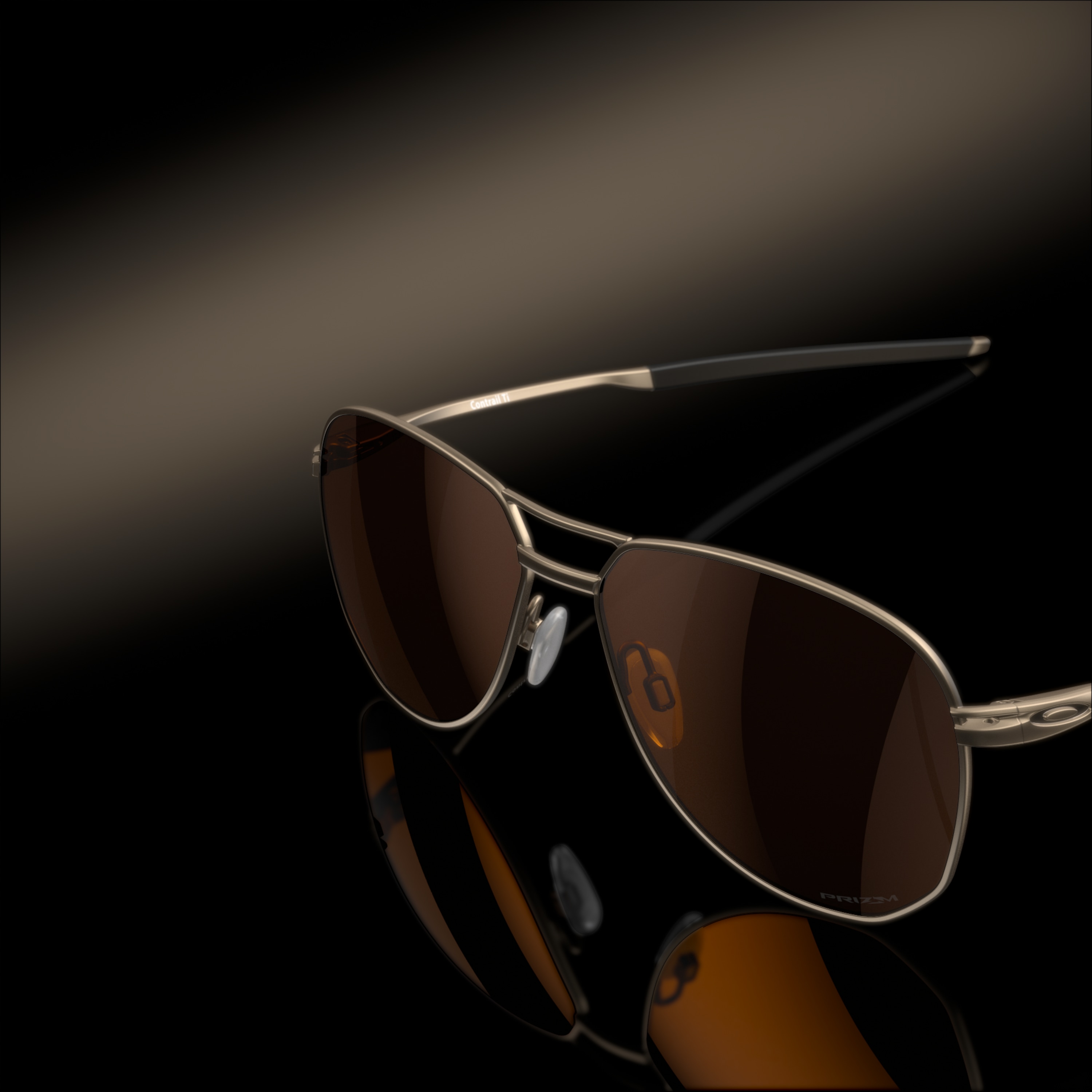 Contrail Ti Prizm Tungsten Lenses Pewter Frame Sunglasses Oakley® Ca