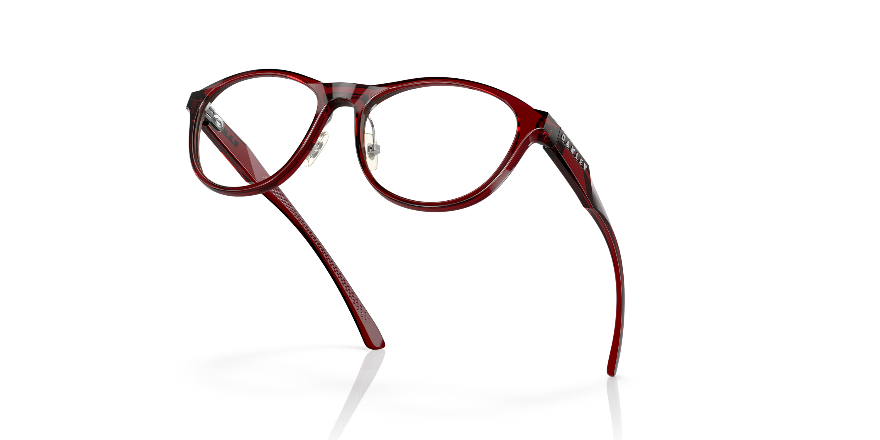 Draw Up Polished Transparent Brick Red Eyeglasses | Oakley® US
