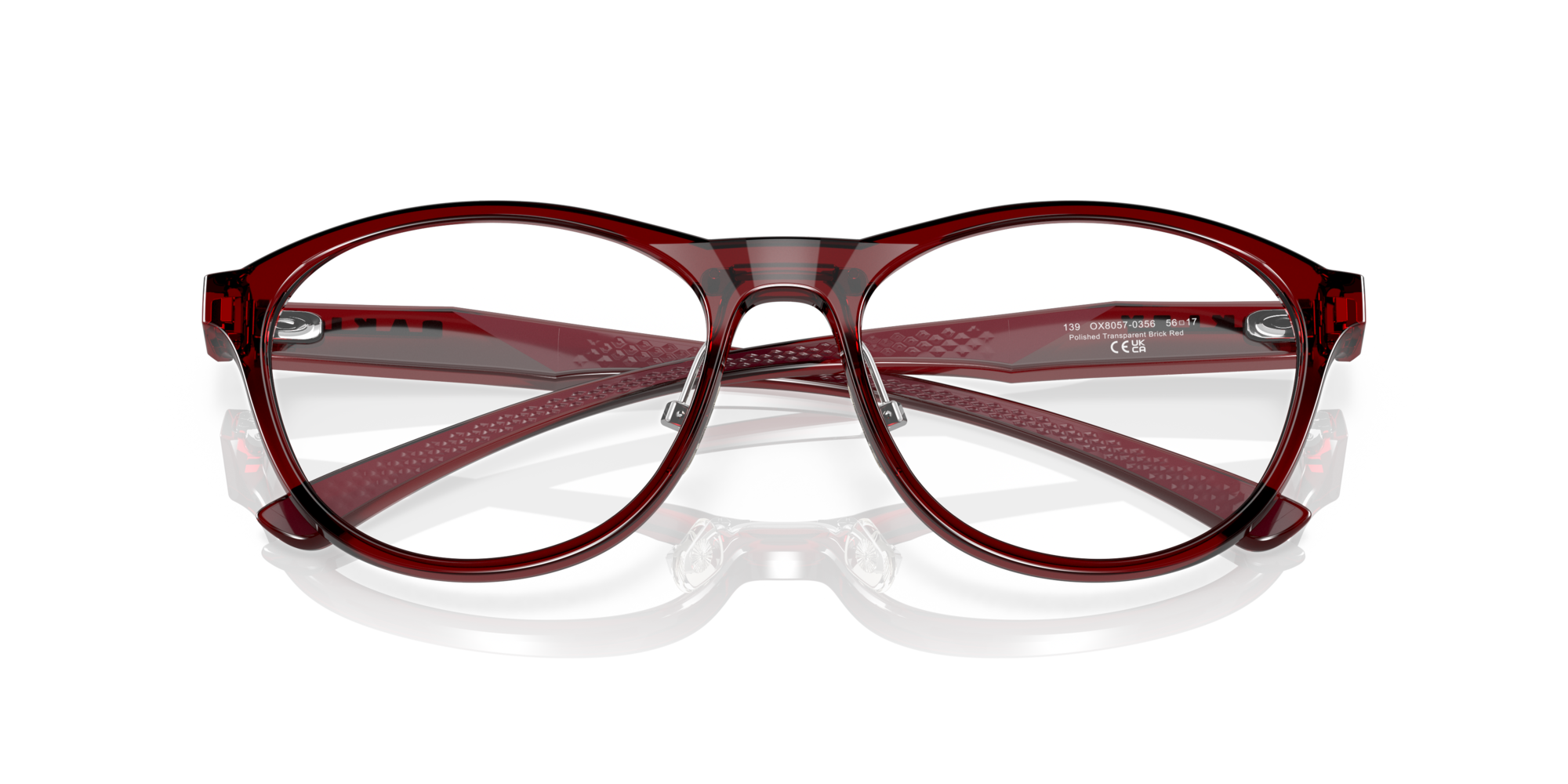 Draw Up Polished Transparent Brick Red Eyeglasses | Oakley® US