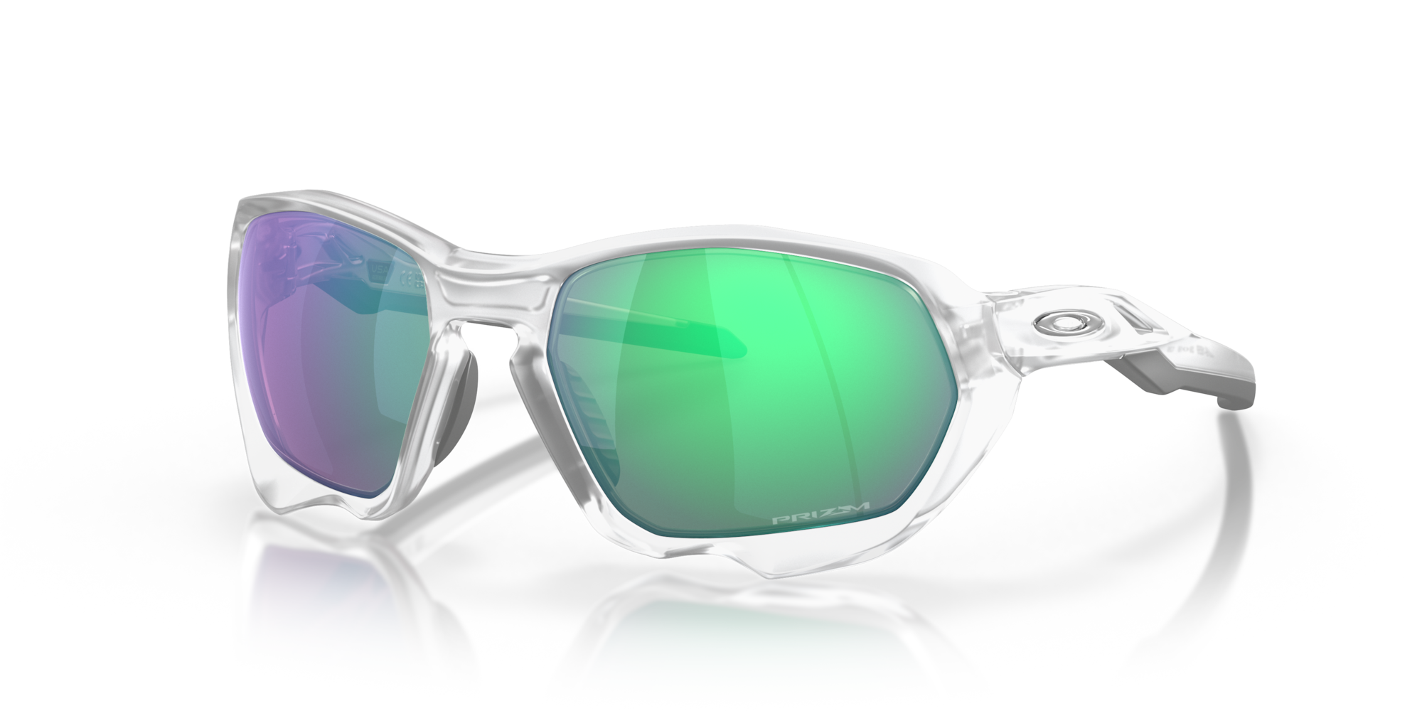 Plazma Prizm Road Jade Lenses, Matte Clear Frame Sunglasses | Oakley® US