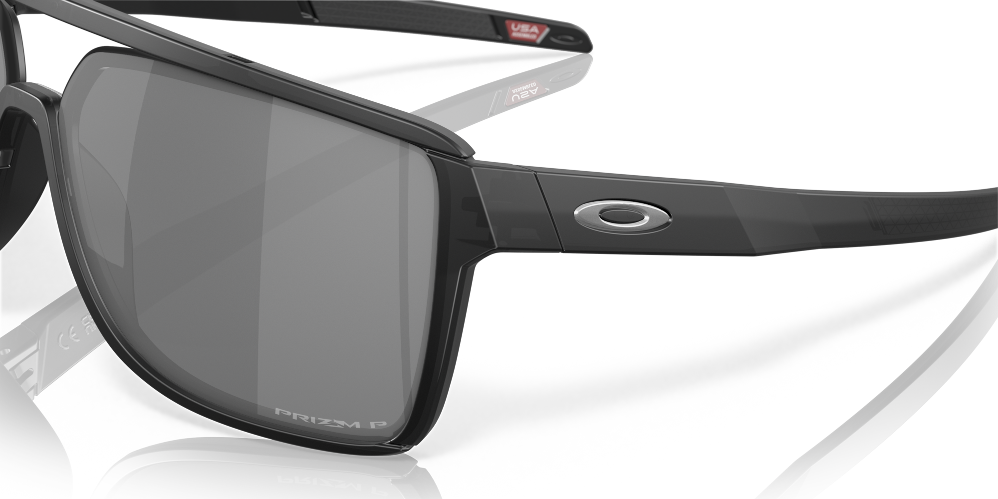 Castel Prizm Black Polarized Lenses, Matte Black Ink Frame Sunglasses ...