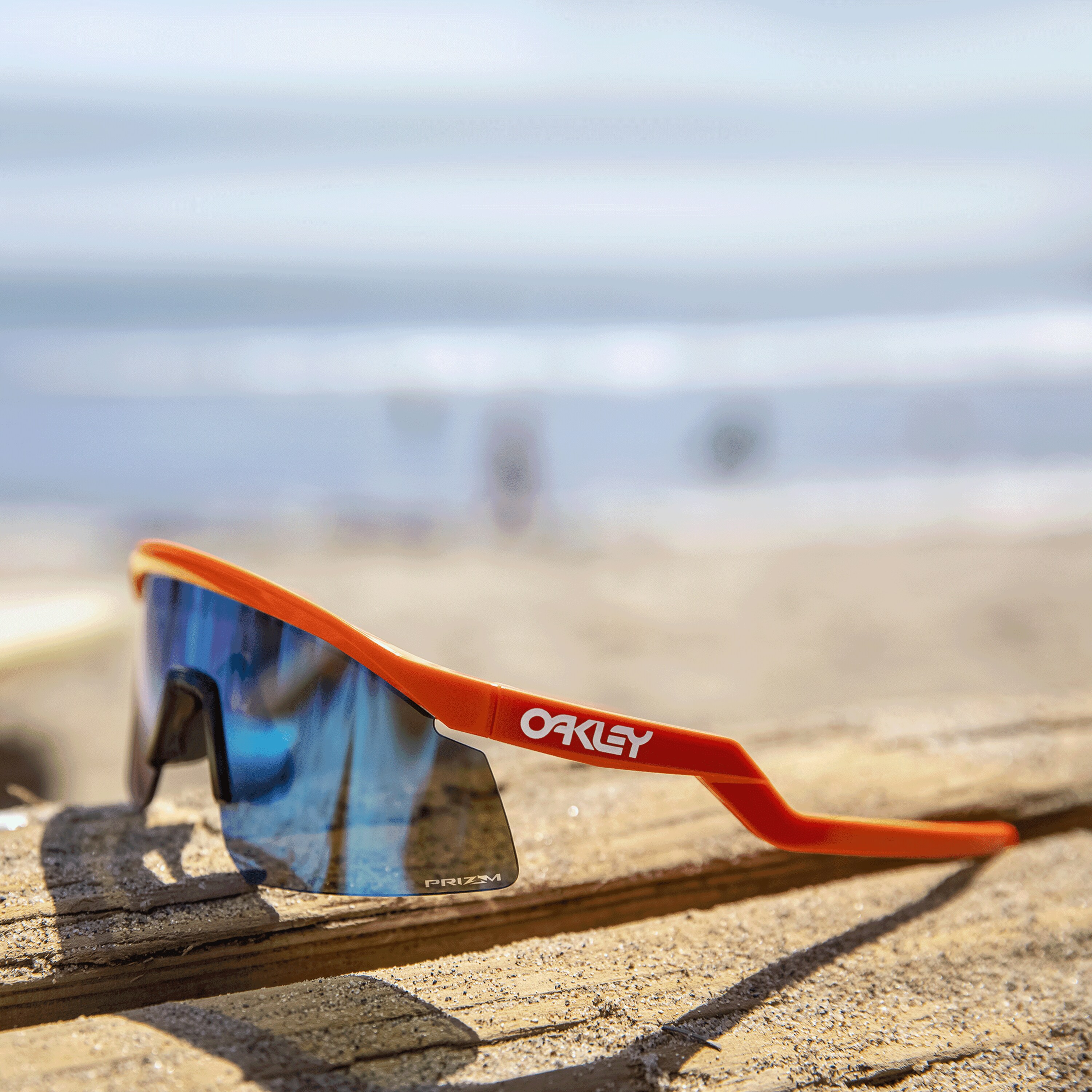 Hydra Prizm Sapphire Lenses Neon Orange Frame Sunglasses Oakley® Us